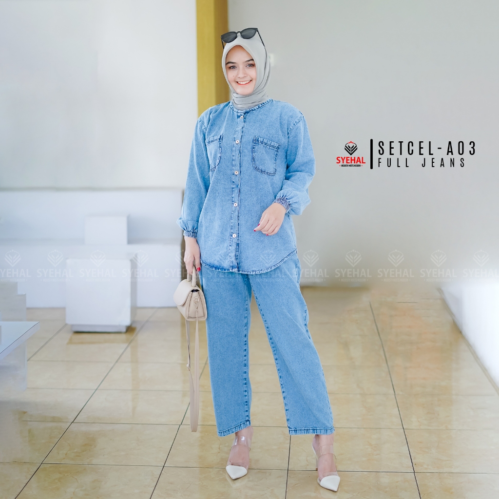 Jual SETCEL - A03 SYEHAL COLLECTION - One Set / Setcel Kemeja Full ...