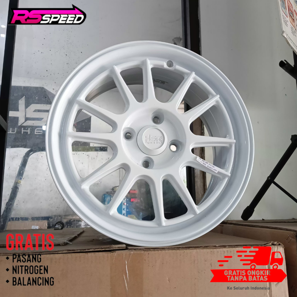 Jual Velg Mobil Nisan March Ignis Ring 15 Pelak Racing Hsr Ende R 15 Pcd 4x100 Lebar 65 Warna ...
