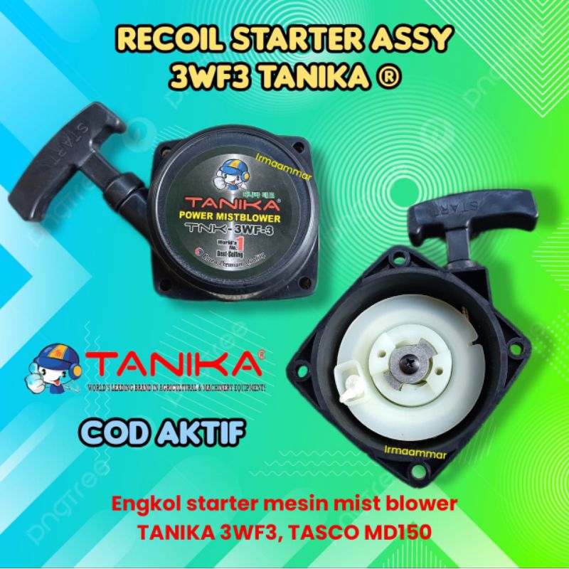 Jual Recoil engkol starter 3wf3 mist blower kabut semprot rumput hama 2 tak original TANIKA ...
