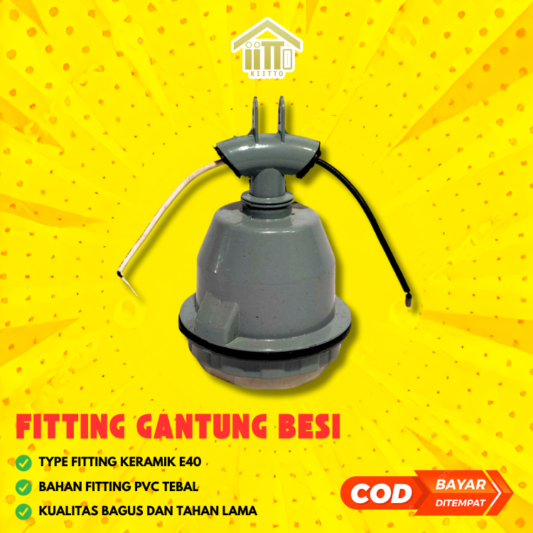 Jual FITTING GANTUNG KERAMIK WD E-40 / LAMPU JALAN OUTDOOR GUDANG E-40 ...