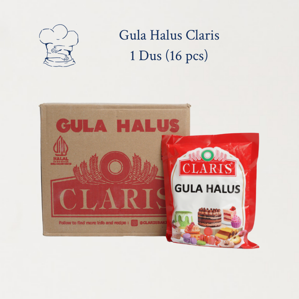 Jual Gula Halus Claris 1 Dus (16 Bungkus x 250gr) | Shopee Indonesia