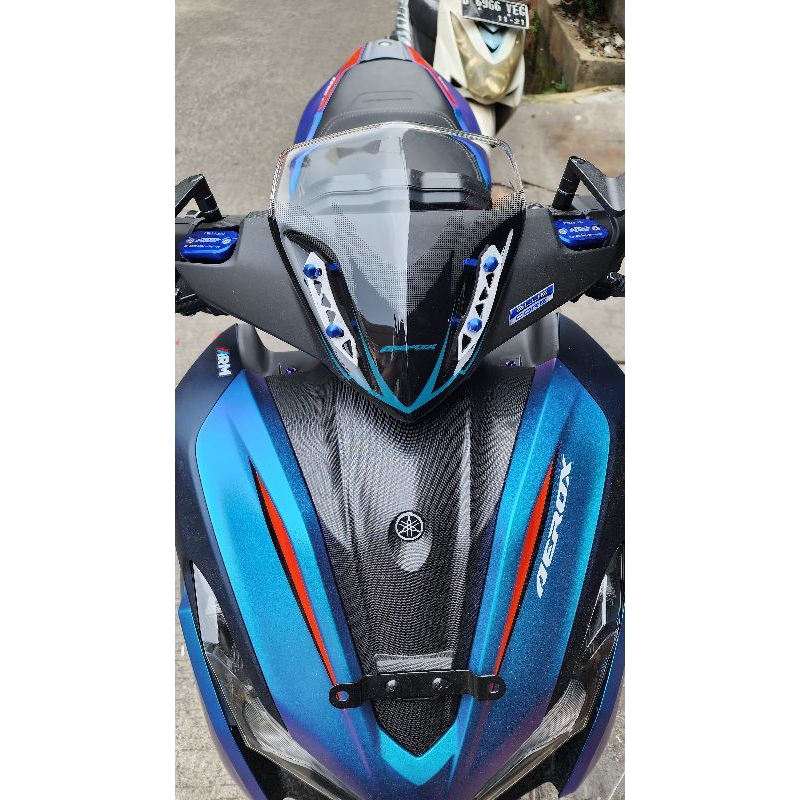 Jual visor 2 tone aerox old / aerox new / aerox alpha / aerox turbo ...