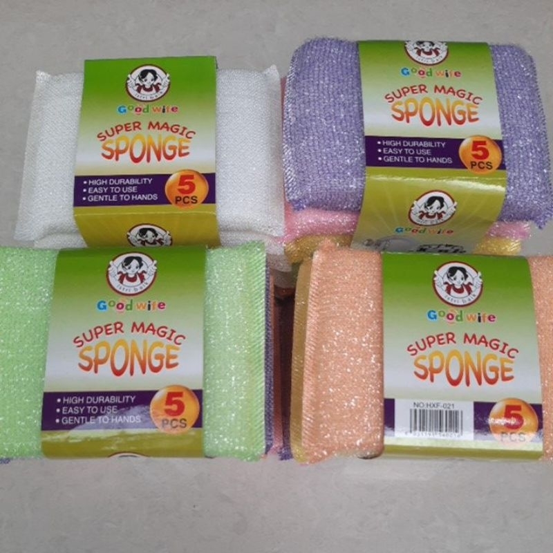 Jual Sabut cuci piring good wife super magic sponge harga perpak isi ...