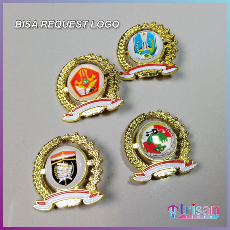 Jual pin padi kapas kostum/ pin kuningan logo | Shopee Indonesia