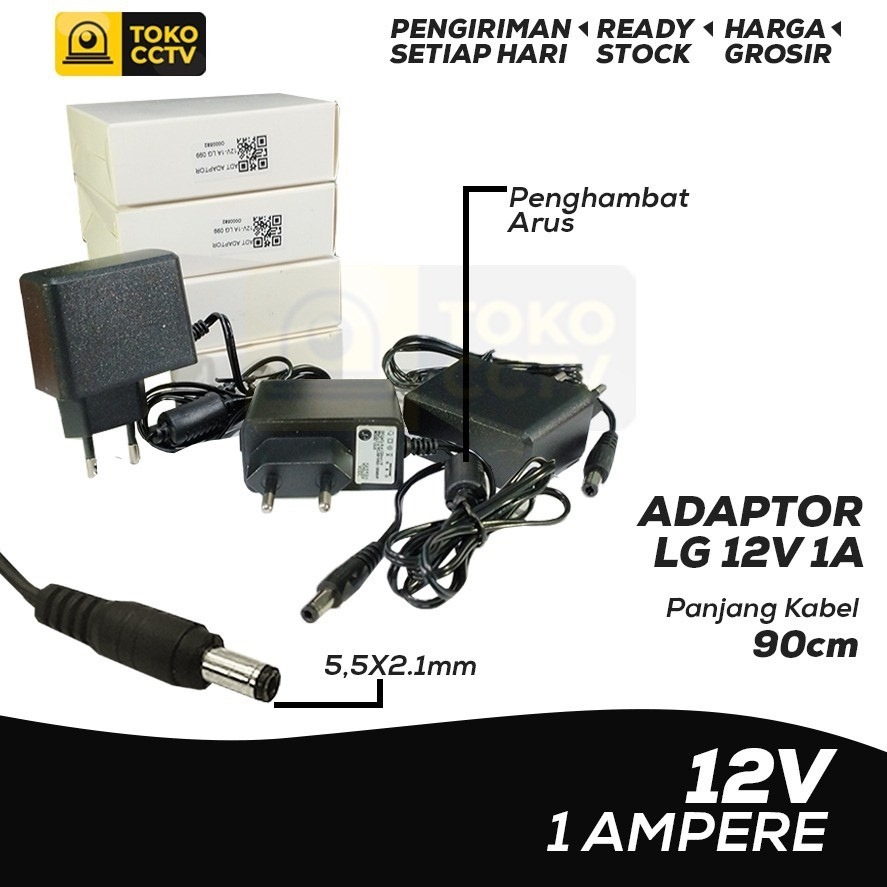 Jual Adaptor Switching 12V 1A Merk LG Dan Samsung , Adaptor Cocok Untuk ...