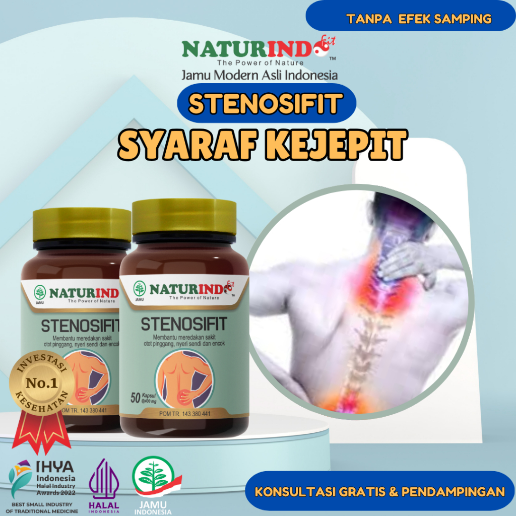 Jual Stenosifit Obat Saraf Kejepit Sakit Pinggang Syaraf Terjepit Nyeri Bokong Sampai Kaki Encok ...