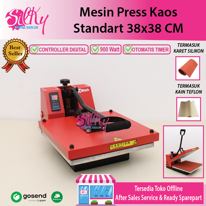 Jual Mesin Press Sablon Kaos Digital DTF / DTG / Sublimasi / Polyflex ...