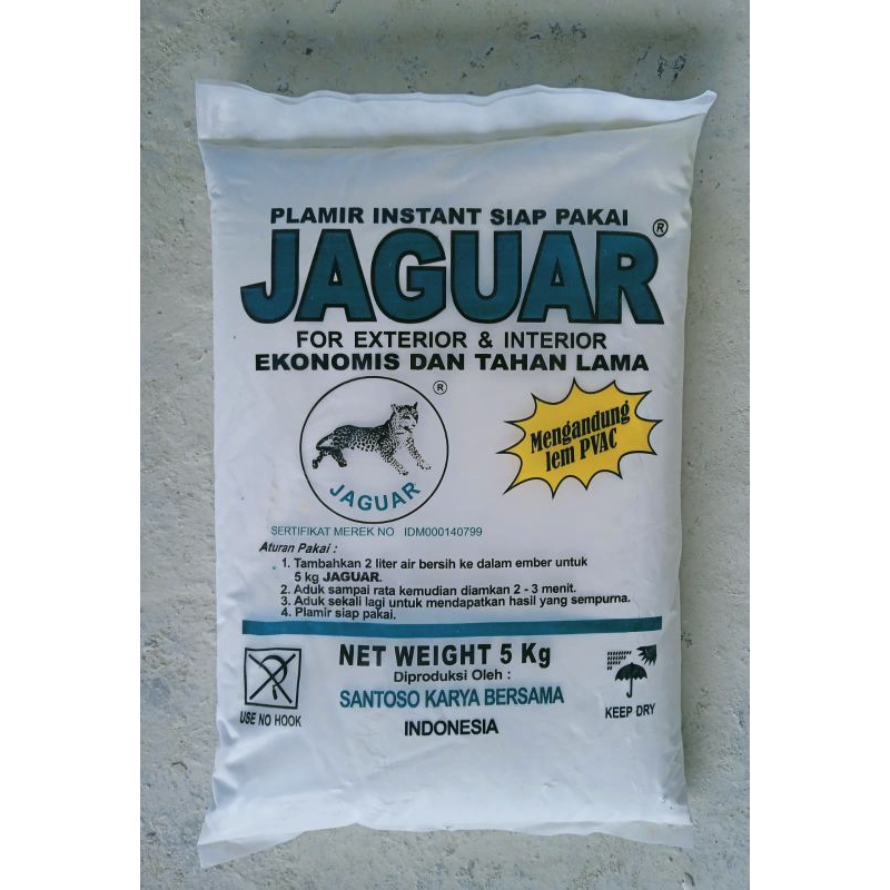 Jual PLAMIR INSTAN 5KG JAGUAR / PLAMIR TEMBOK / PLAMIR KAYU / PLAMIR ...