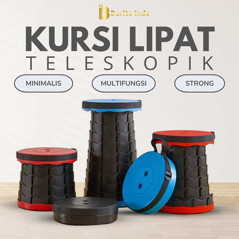 Jual BARITOINDO Kursi Lipat Outdoor Praktis Teleskopik Kuat 150kg ...