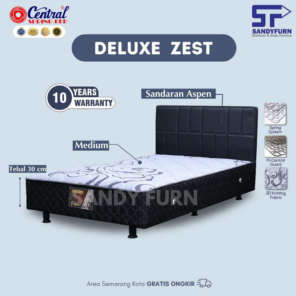 Jual CENTRAL Spring Bed - Deluxe Multibed - Semua Ukuran | Shopee Indonesia