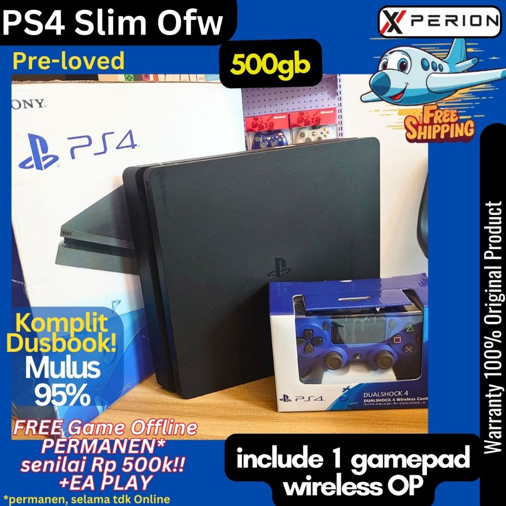 Jual SONY Playstation PS4 Slim Ofw 500gb full games permanen bekas ...