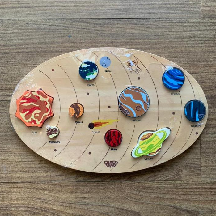 Jual Guru Bumi Puzzle Kayu Solar Sistem Board | Shopee Indonesia