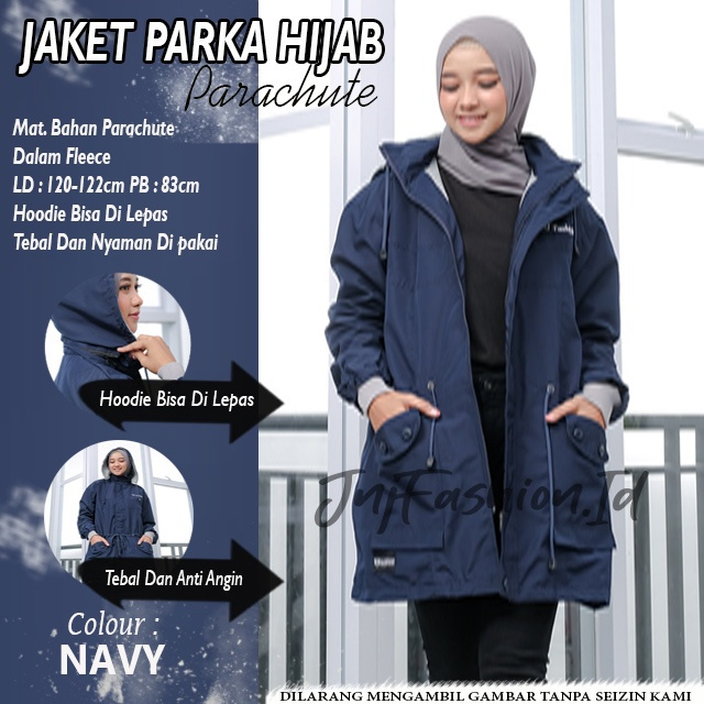 Jual jnjfashion.id NEW JACKET CEWEK PARKA HIJAB XXL XXXL PARASUT ...
