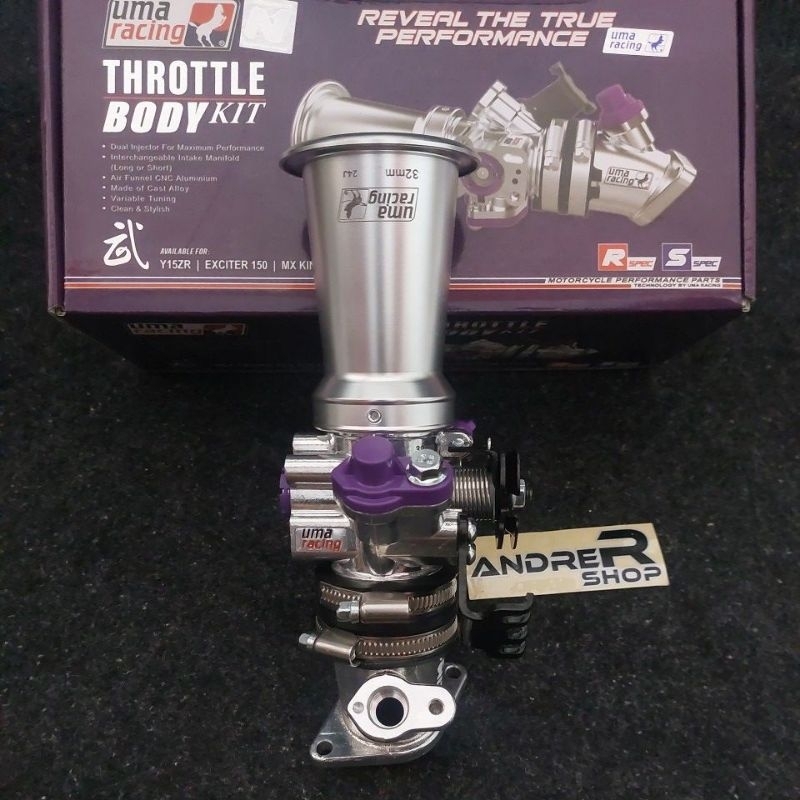 Jual TB UMA MXKING 34MM THROTTLE BODY KIT YAMAHA EXCITER MX KING Y15ZR ...