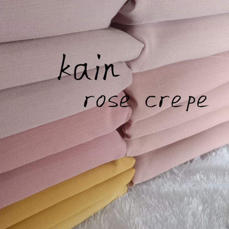 Jual kain rose crepe, potongan | Shopee Indonesia