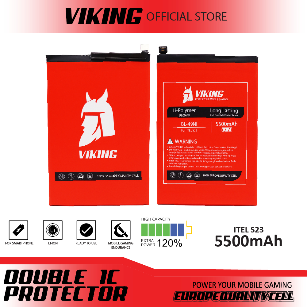 Jual VIKING Baterai Itel A60s - S23 BL-49NI Double Power | Shopee Indonesia