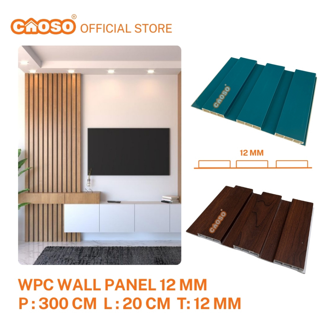 Jual WPC Wall Panel Dinding 3 Meter Backdrop tv | Wall Panel Wood panel ...
