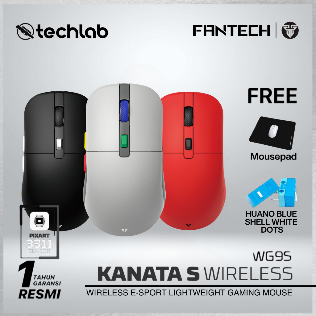 Jual Fantech Kanata S WG9S / WG9-S Kanata Wireless Gaming Mouse PAW ...