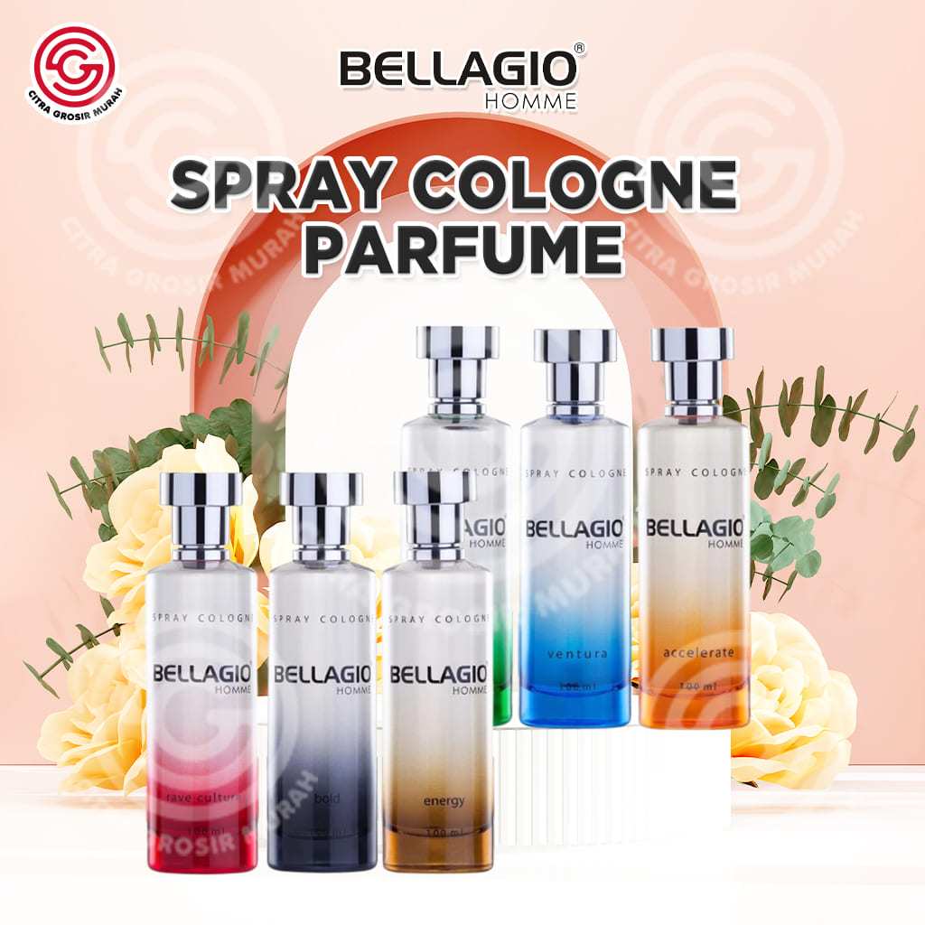 Jual BELLAGIO Spray Cologne Spray 100ml Series || Parfum Bellagio Homme ...