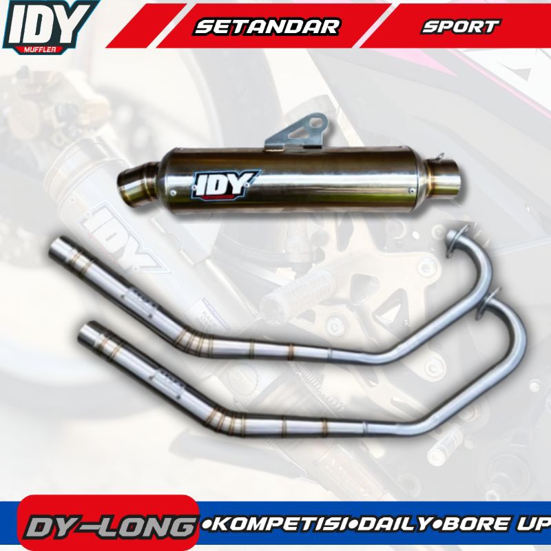 Jual knalpot fullset sport 150-200cctype Dy-long original IDY MUFFLER ...