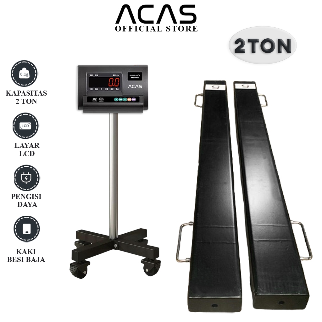 Jual ACAS Txc - 2 Ton Timbangan Sapi Lantai Digital Besi Monitor Tiang ...