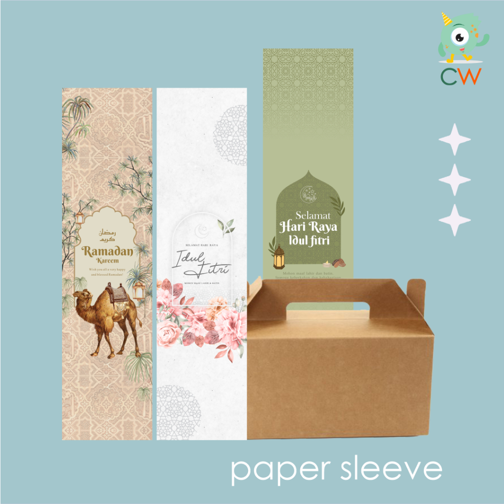 Jual CUSTOM PAPER SLEEVE CUSTOM 9 x 47 CM | PAPER BELT CUSTOM | Shopee ...
