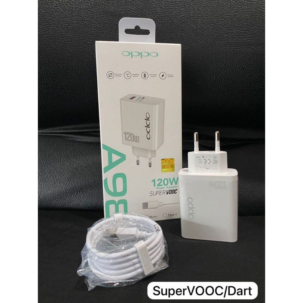 Jual CHARGER OPPO 120W SUPERVOOC MICRO & TYPE C SUPPORT FAST CHARGING ...