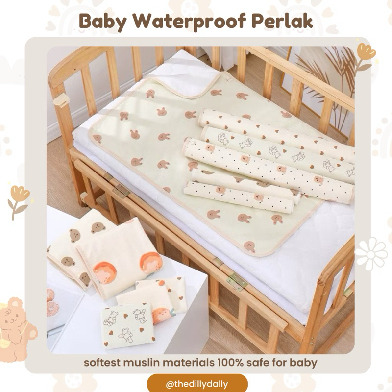 Jual READY Perlak Bayi Muslin Tatakan Ranjang Alas Ompol Bayi ...