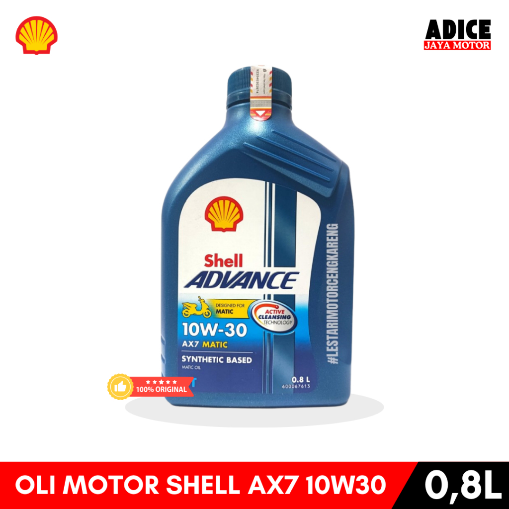 Jual OLI SHELL ADVANCE SCOOTER MATIC AX7 10W30 800ML | Shopee Indonesia