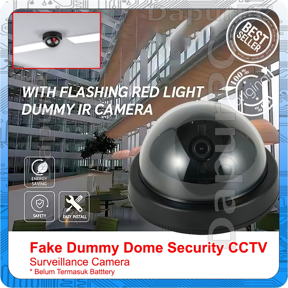 Jual CCTV Camera Dummy Fake Home Safe Surveillance Camera Flashing LED ...