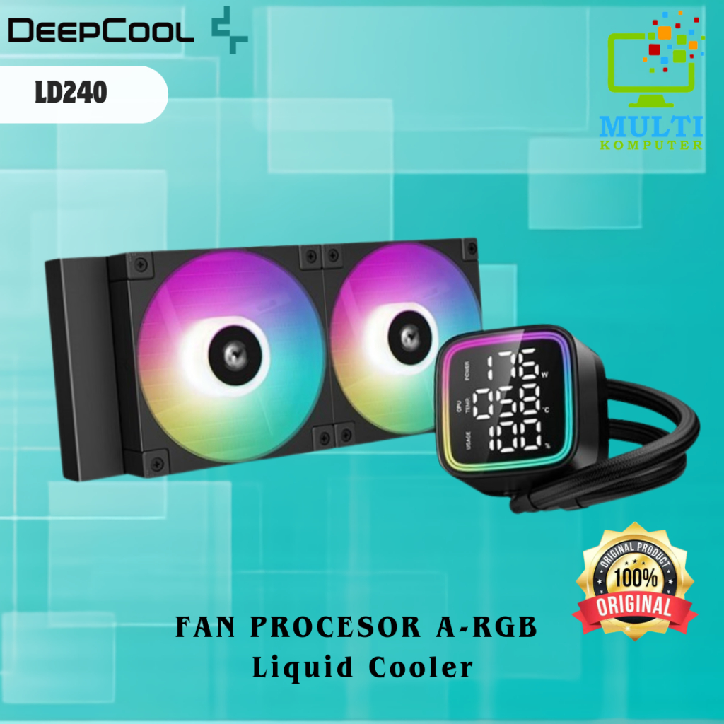 Jual FAN PROCESOR Deepcool LD240 A-RGB Liquid Cooler | Shopee Indonesia