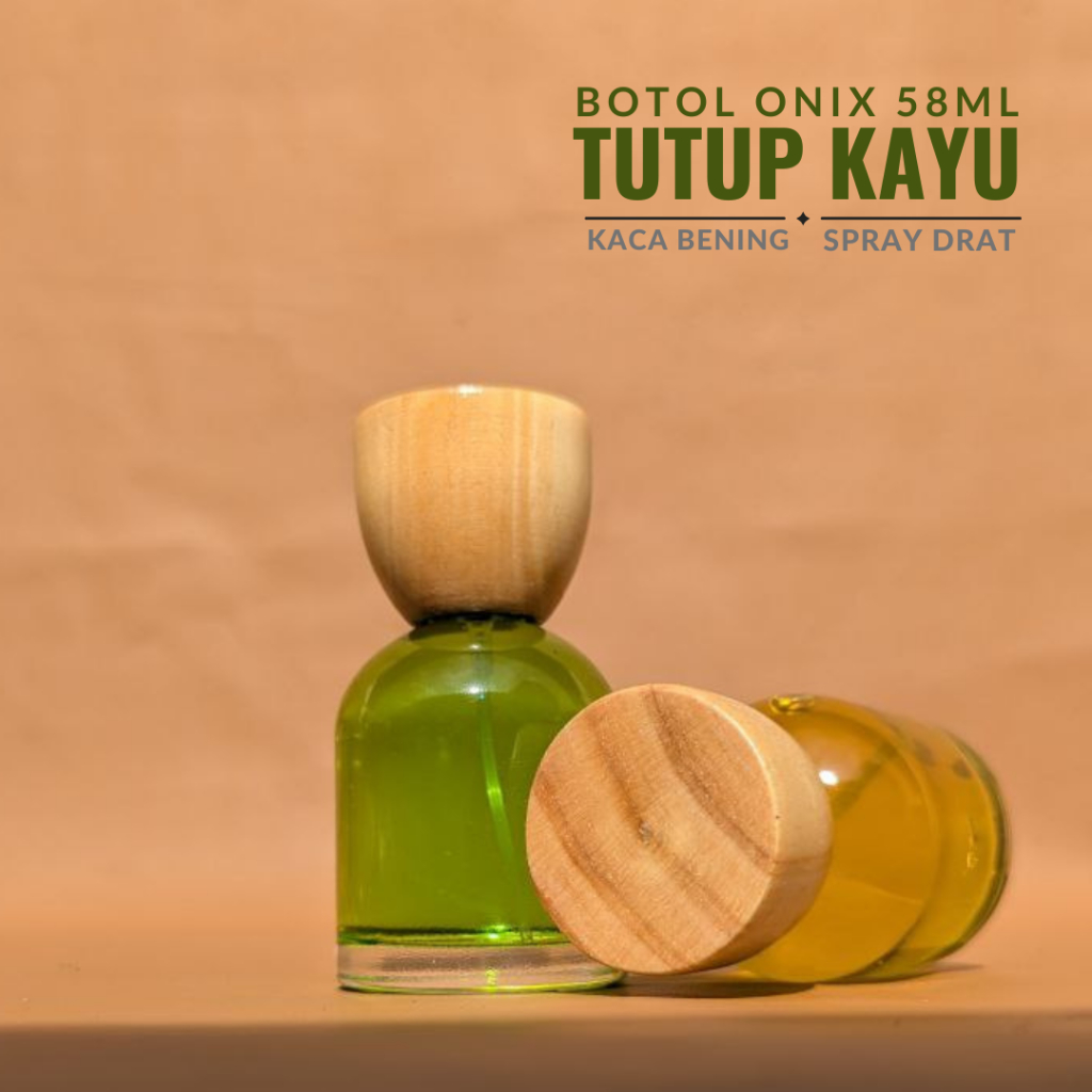 Jual Urbanboxs - Botol onix 58ml tutup kayu - Botol parfum kaca drat ...