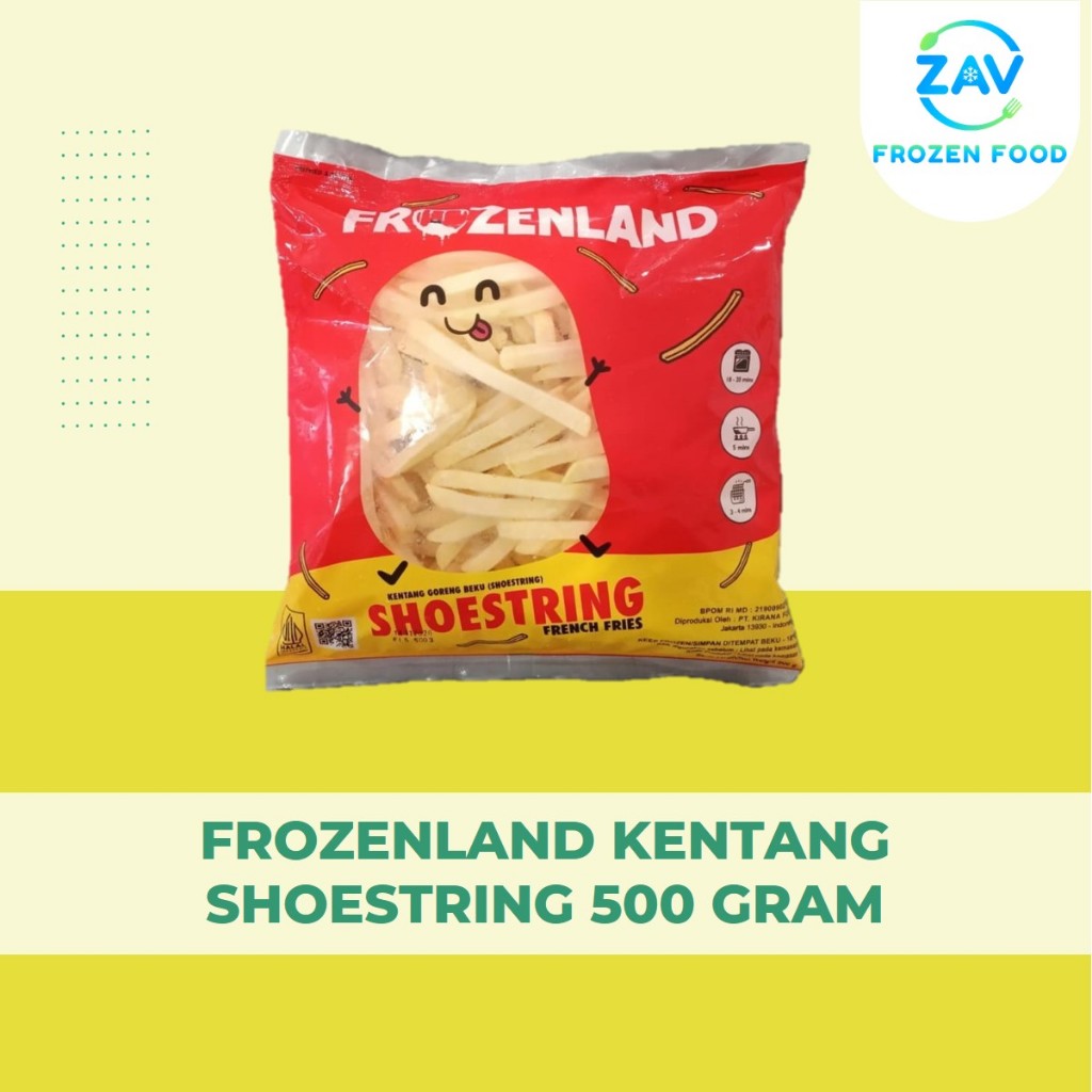 Jual FROZENLAND KENTANG SHOESTRING 500 GRAM | Shopee Indonesia
