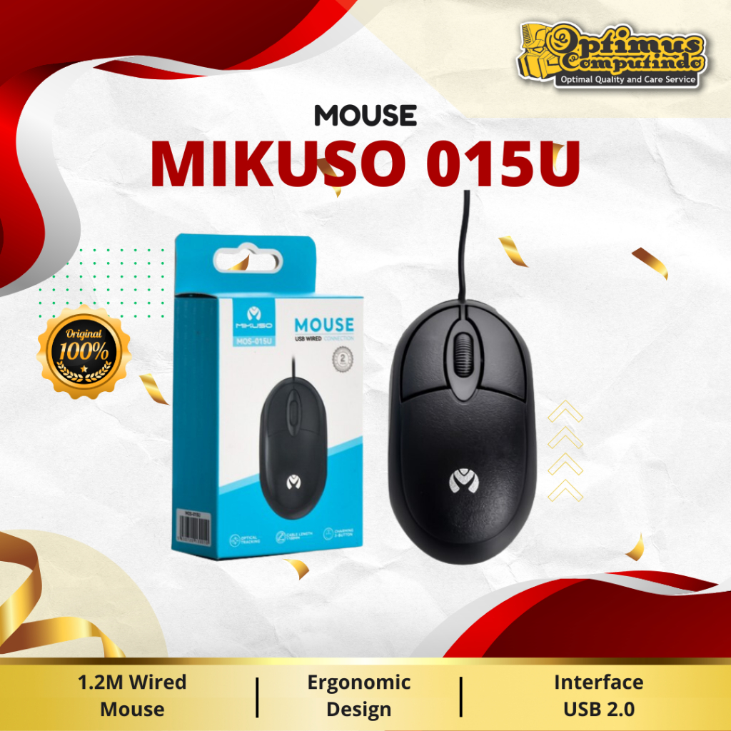 Jual Mouse Nisuta/Mikuso MOS 015U Mouse Kabel ORIGINAL | Shopee Indonesia