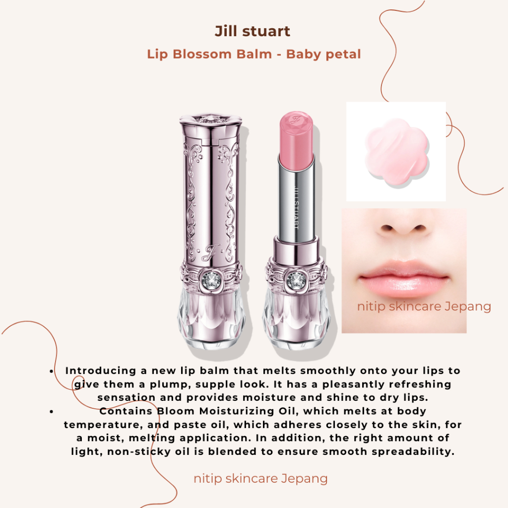 Jual PO Jepang -- Jill stuart lip blossom balm original jill stuart ...