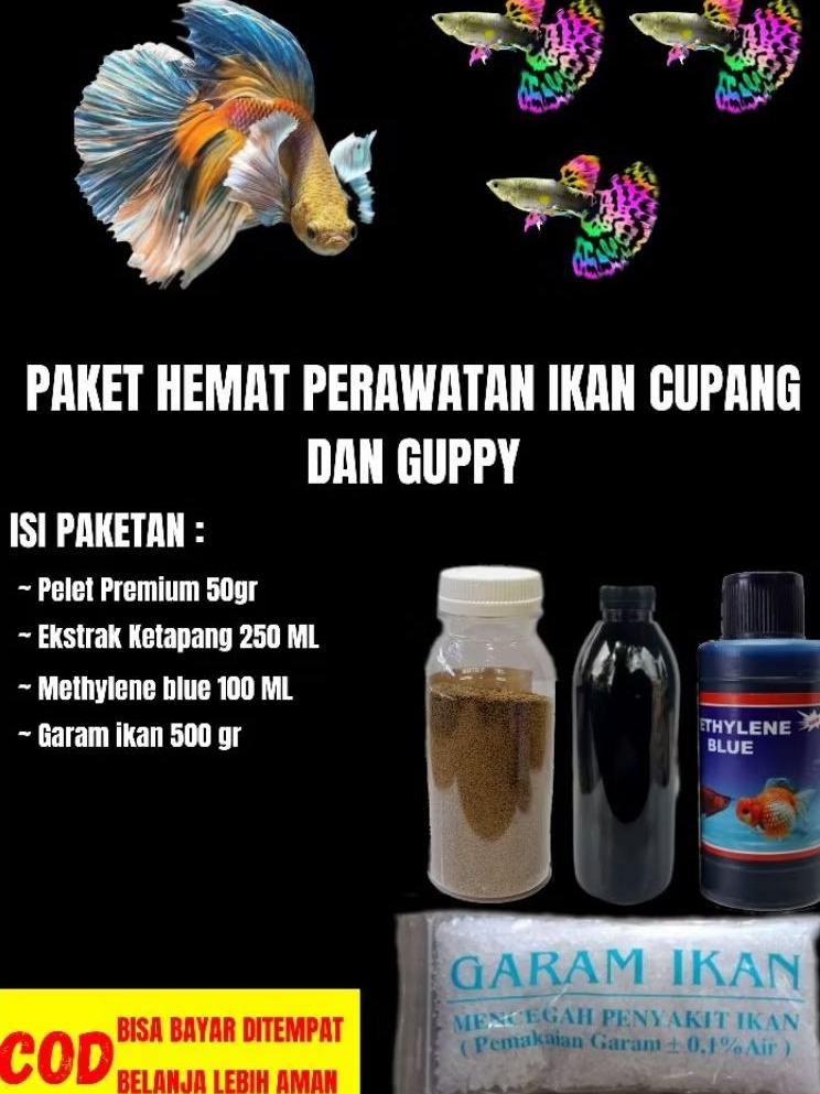 Jual Paket Perawatan Ikan Cupang Hemat Murah Lengkap | Shopee Indonesia