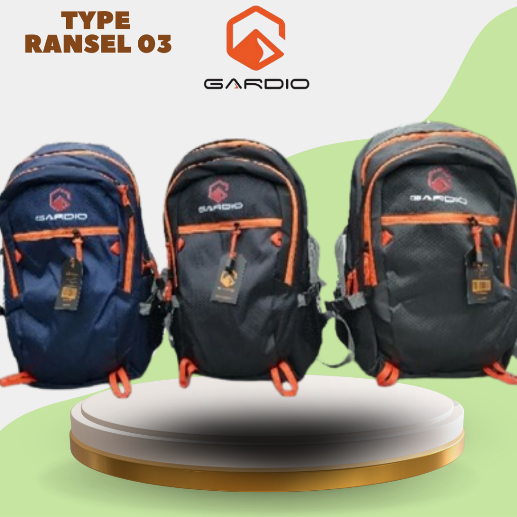 Jual Gardio Backpack Hitam Orange 25L | Shopee Indonesia