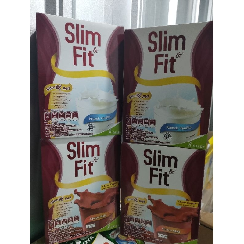 Jual Susu Slim Fit Rasa Vanilla & Cokelat (6sachet@52gr) | Shopee Indonesia