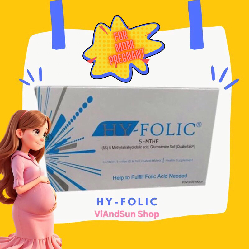 Jual Hy Folic - Vitamin Ibu Hamil dan bayi - Asam Folat gen 4 | Shopee ...