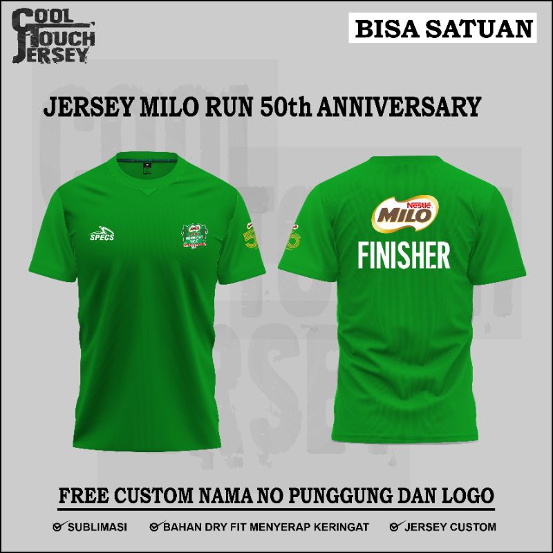 Jual JERSEY MILO RUN 50th ANNIVERSARY | Shopee Indonesia