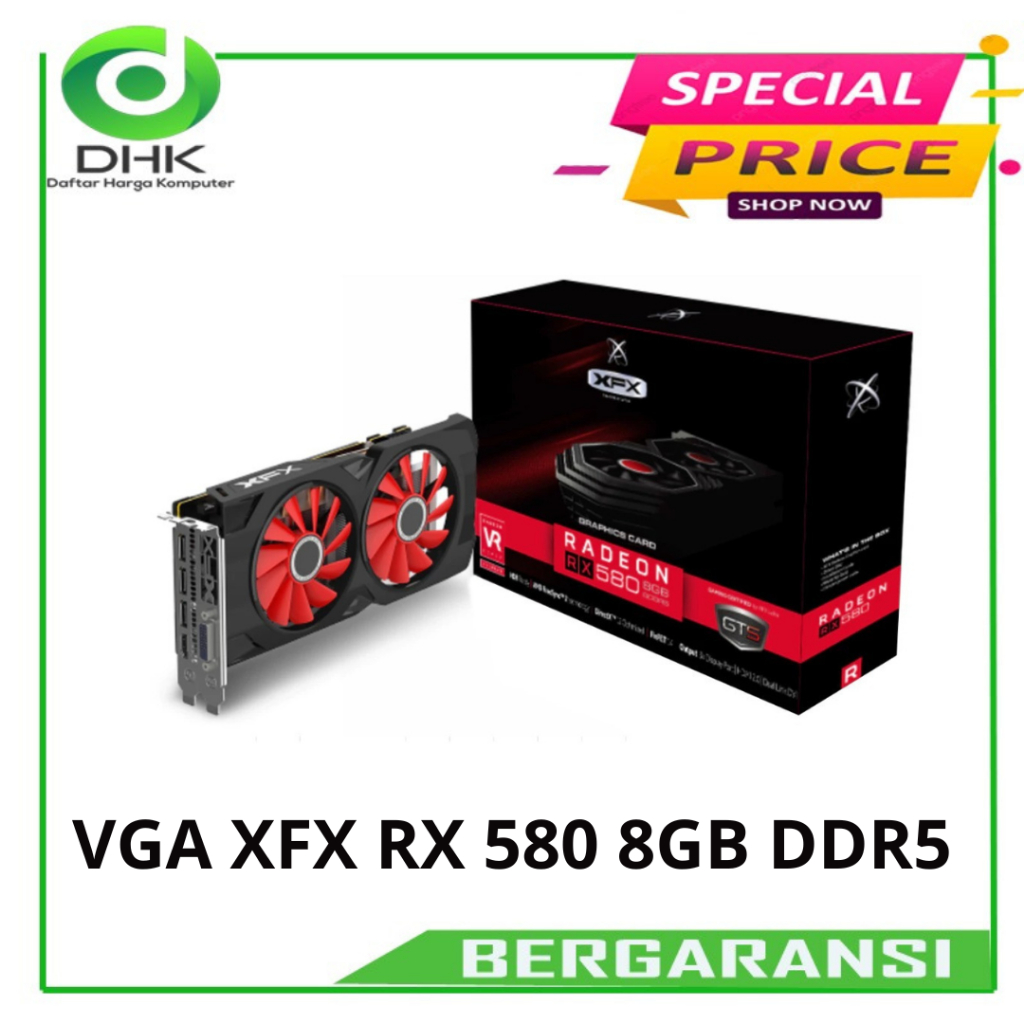 Jual XFX VGA RX 580 8GB DDR5 | Shopee Indonesia