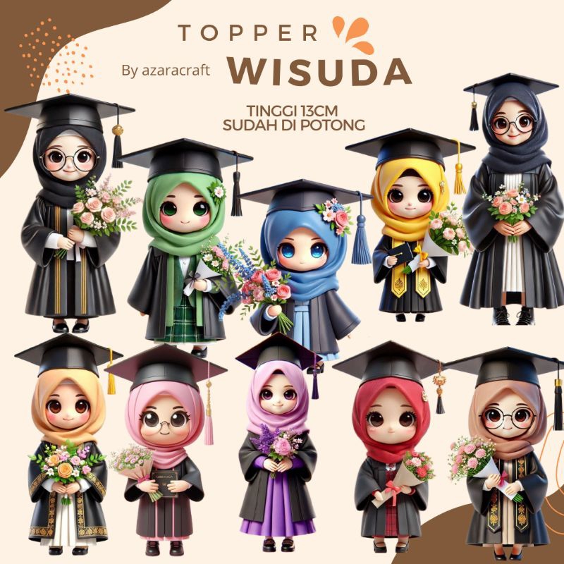 Jual Topper Wisuda | Topper buket wisuda | Topper graduation | Topper ...