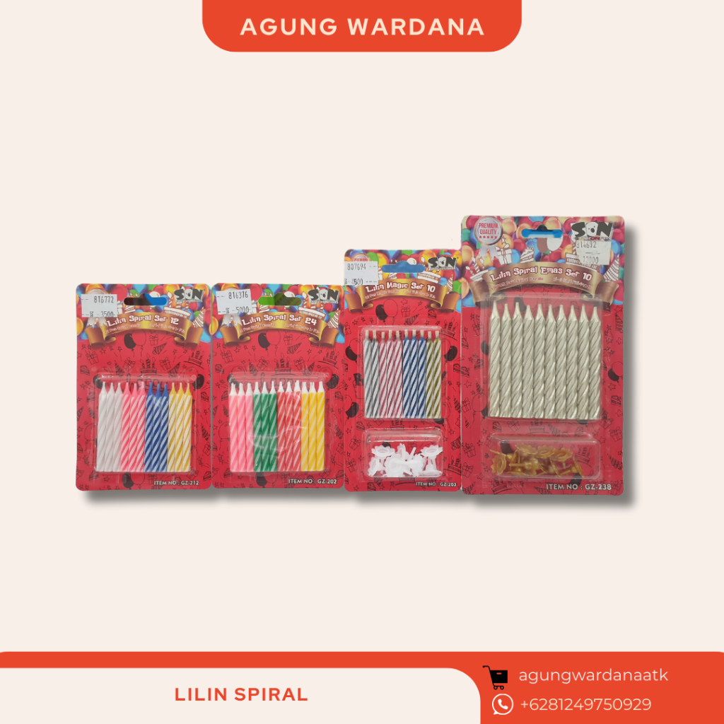 Jual LILIN MINI SPIRAL | Shopee Indonesia