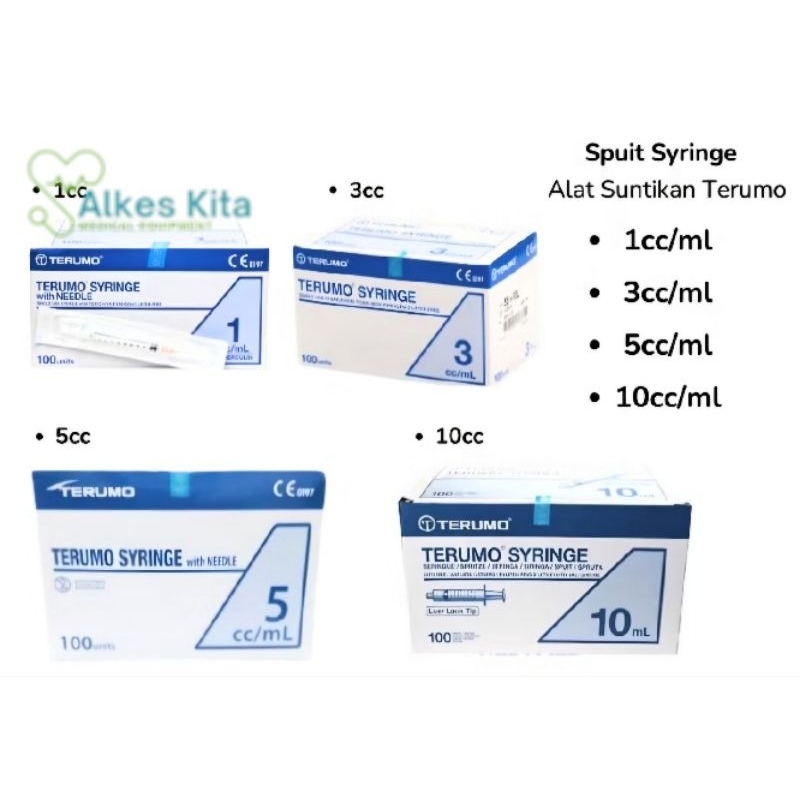 Jual Spuit Syringe 1cc 3cc 5cc 10cc // 1ml 3ml 5ml 10ml Terumo | Shopee Indonesia