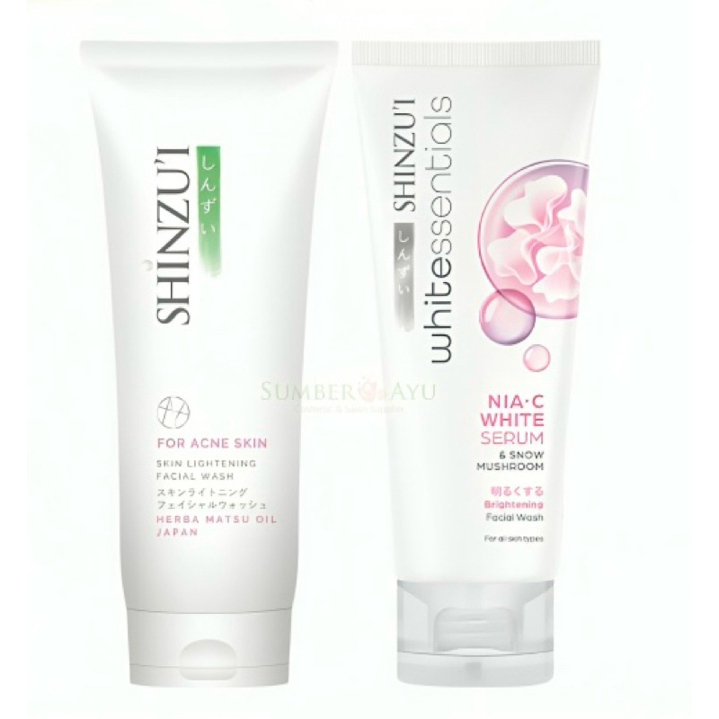 Jual Shinzui WHITEssentials Double Brightening Facial Wash 80ml + 20ml ...