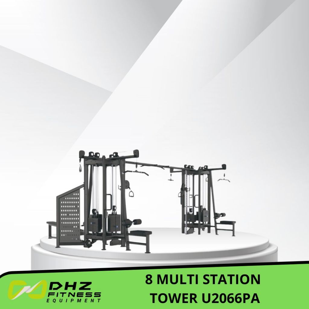 Jual DHZ Fitness Equipment 8 Multi Station Tower U2066PA | Shopee Indonesia