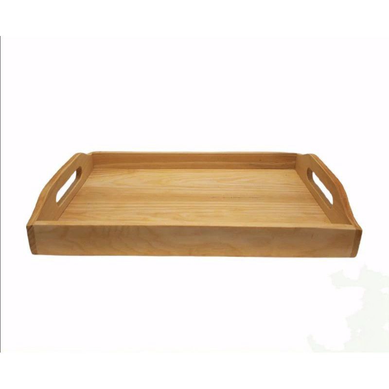Jual nampan kayu mahuni sudah plitur ukuran 18x35cm | Shopee Indonesia