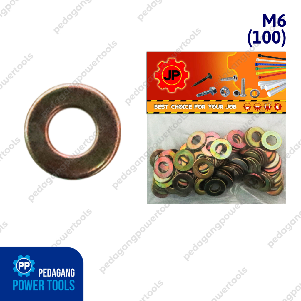 Jual RING PLAT M 6 - RING PLAT BAUT M6 ISI 100 PCS | Shopee Indonesia
