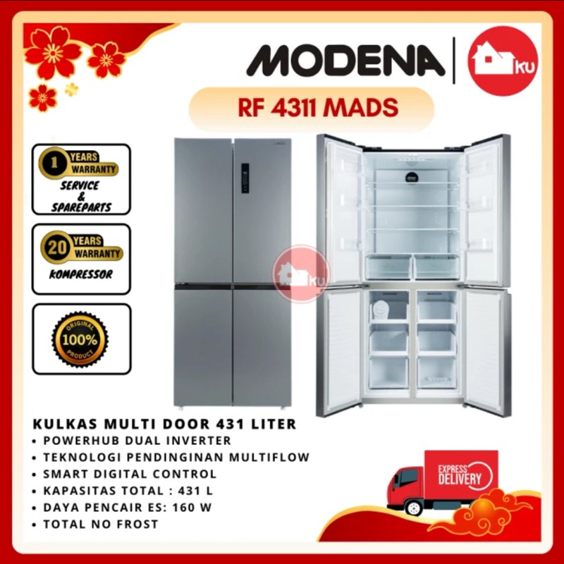 Jual Kulkas Modena Rf 4311 MADS Multidoor | Shopee Indonesia