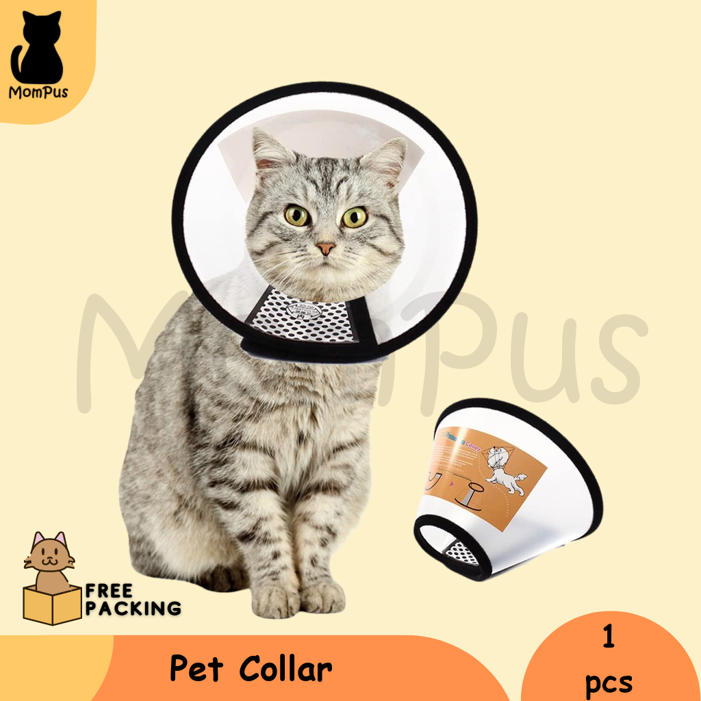 Jual Pet Collar KUCING Bahan Premium Plastik Cone Corong Plastik ...